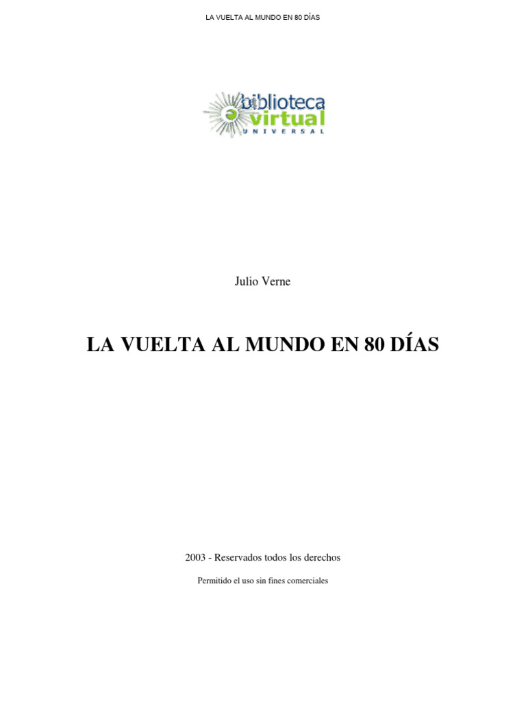 Español-La-Vuelta-al-Mundo-en-80-días-Julio-Verne | PDF | Al rededor ...