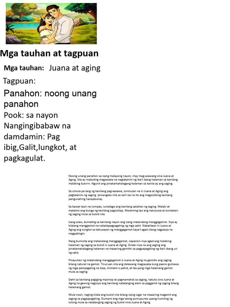 Mga Tauhan at T-WPS Office | PDF