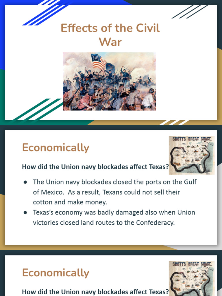 Effects of The Civil War | PDF | Texas | Confederate States Of America