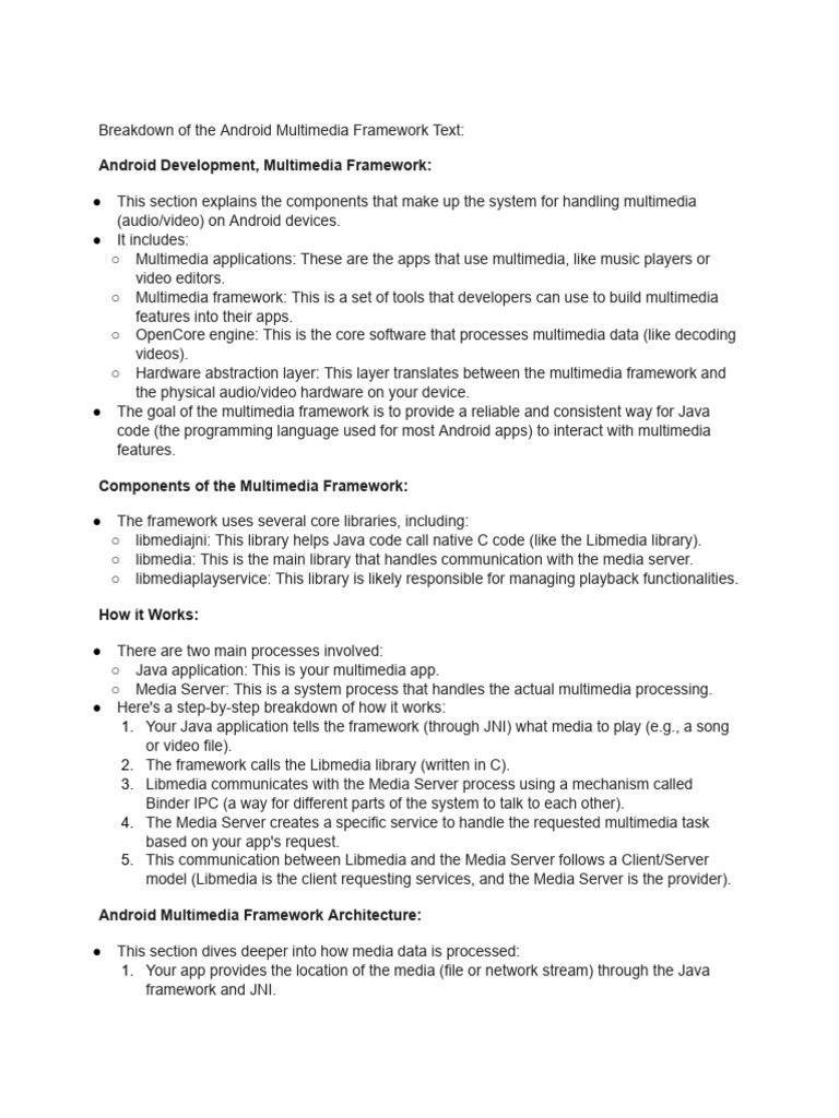 Android MultiMedia FrameWork | PDF | Streaming Media | Multimedia