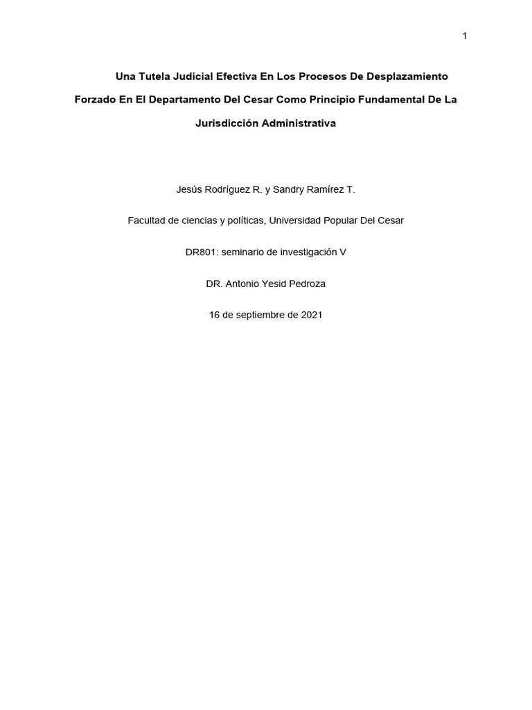 Modelo de anteproyecto[1] | PDF | Debido al proceso | Ley procesal