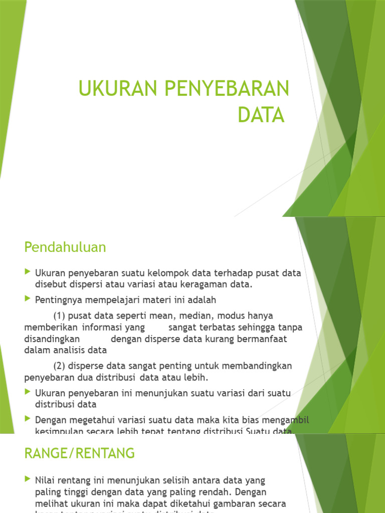 Penyebaran Data | PDF | Sains & Matematika