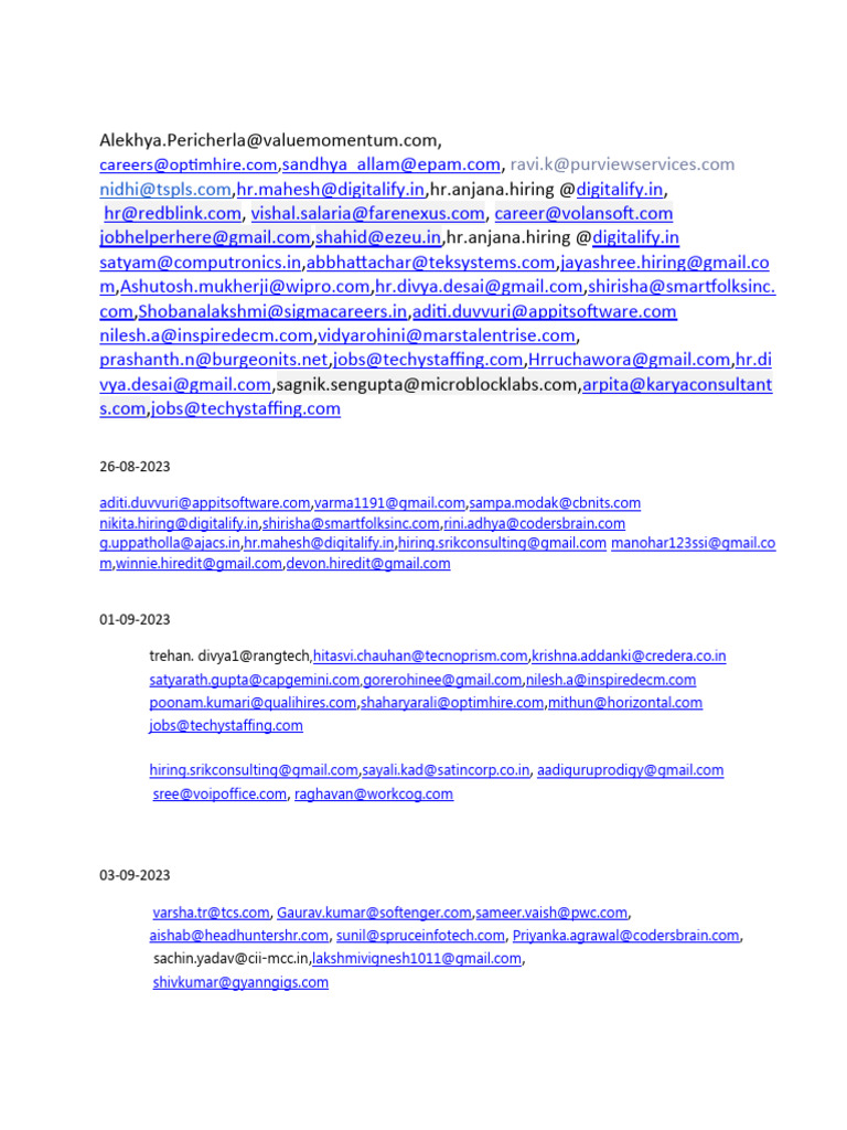 Email Id - Consultant List-India - Direct Sent Mail | PDF