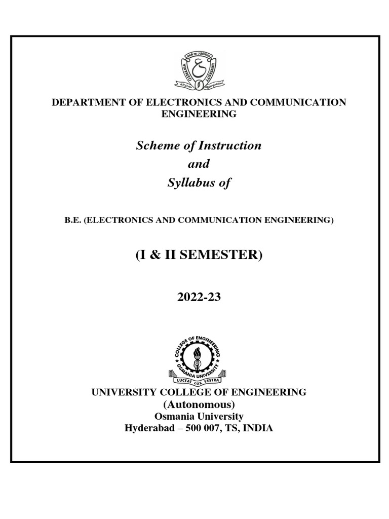 409132467ECE-BE I Sem II Sem Syllabus - FF (Revised) | Download Free PDF | Electromagnetic ...