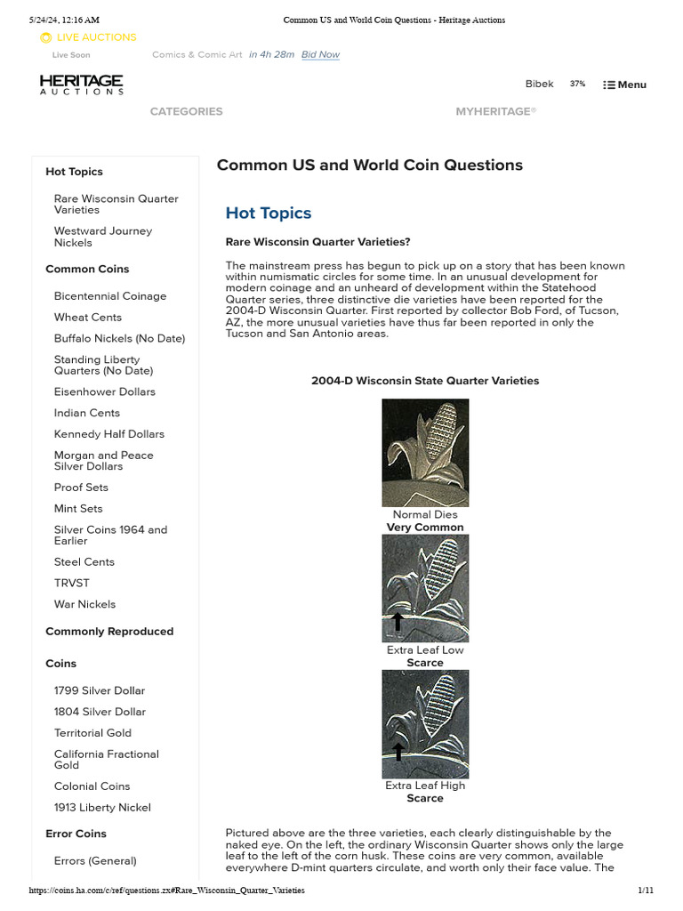 Common US and World Coin Questions - Heritage Auctions | PDF | Nickel ...