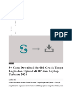 Cara Download Scribd Gratis | PDF