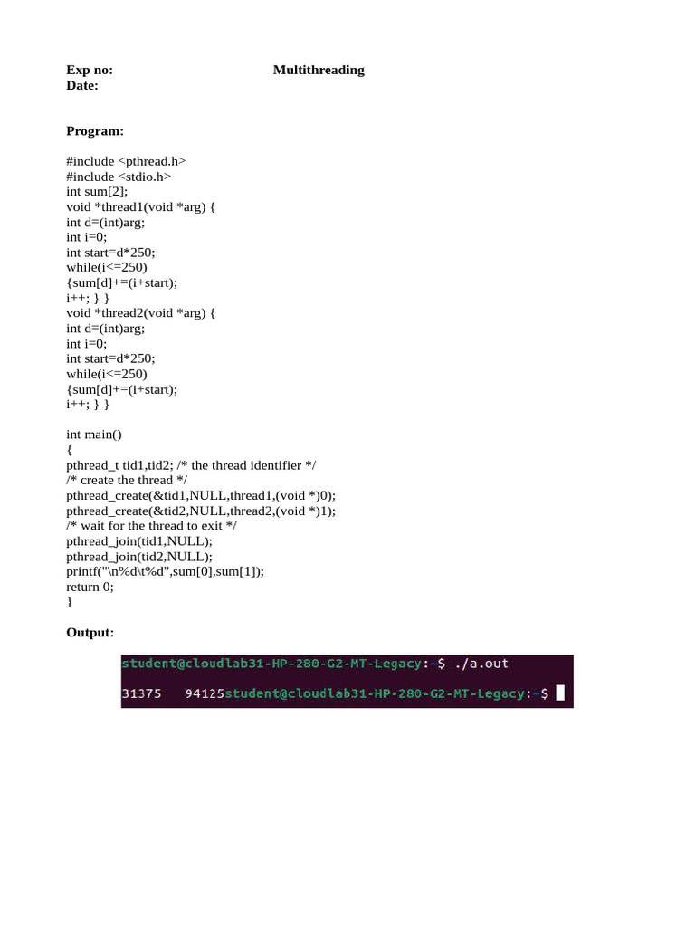 Multi Threading | PDF