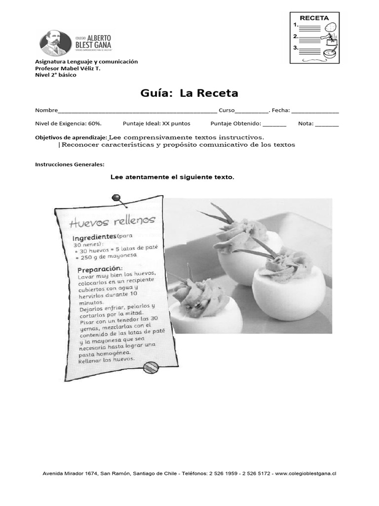 La Receta | PDF | Galleta | Cocina
