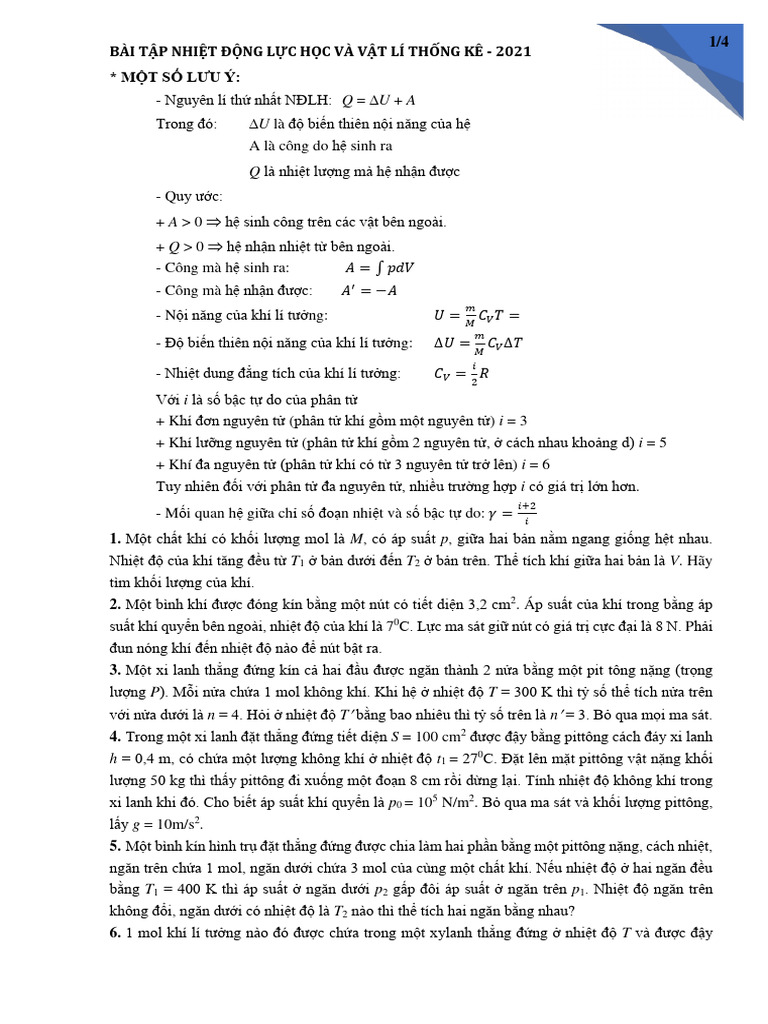 Bai tap NDLH & VLTK - 2021 (KDA) | PDF