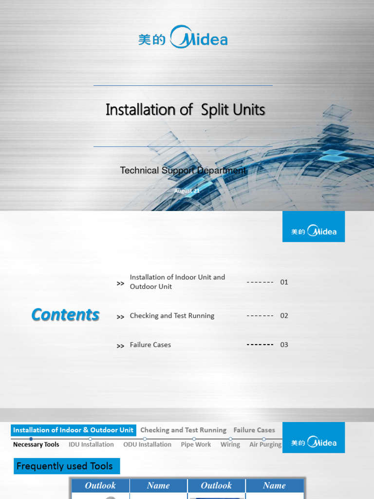 Installation of Wall-Split Units | PDF | Pipe (Fluid Conveyance ...