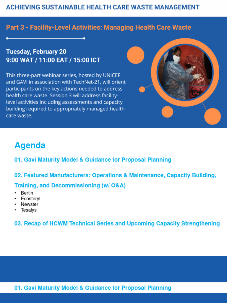 Gavi HCWM Proposal Planning Guide | PDF | Waste Management | Waste