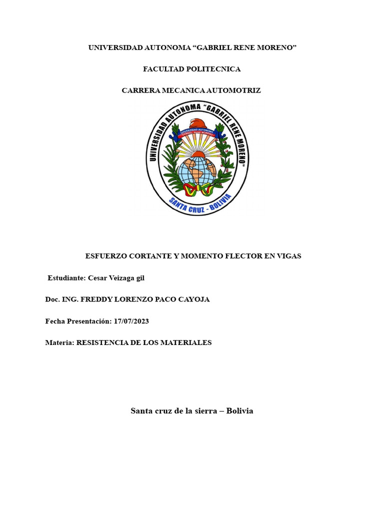 Momento Flector | PDF | Viga (Estructura) | Resistencia de materiales