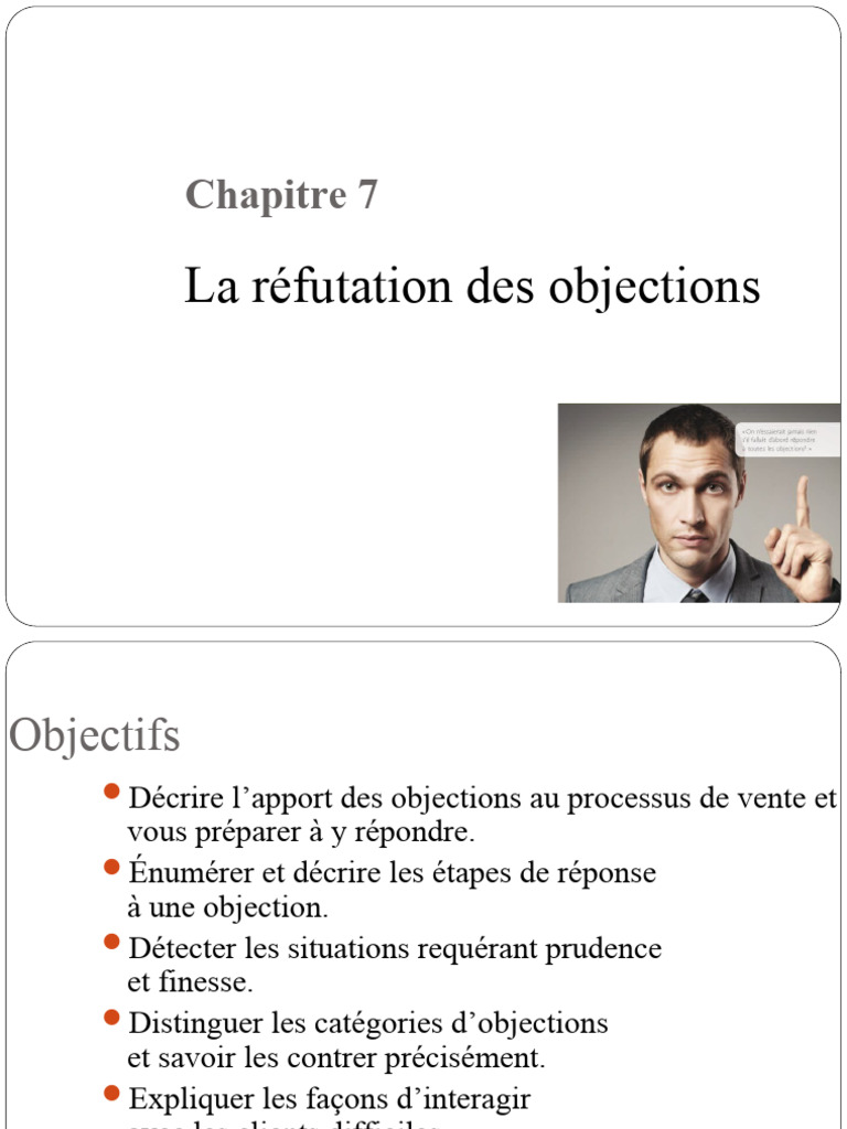 Techniques de réfutation des objections | PDF | Sciences ...