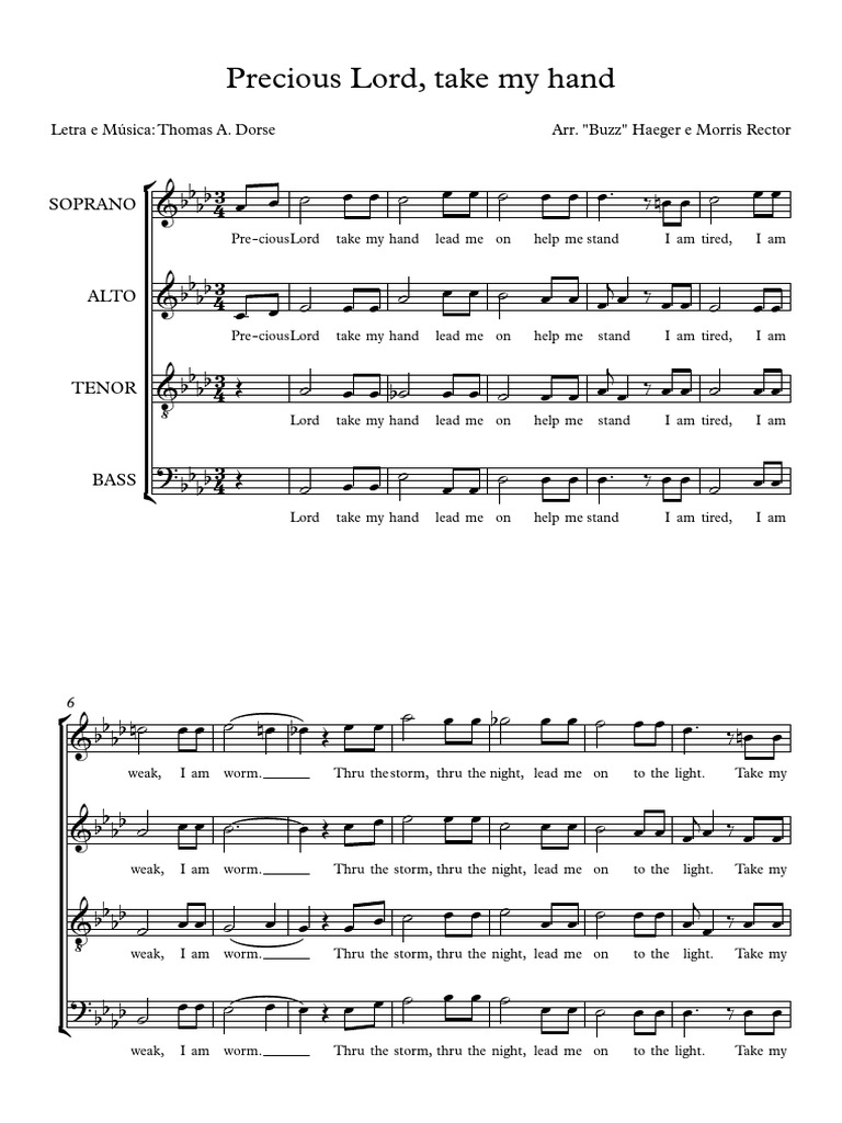 Precious Lord, Take My Hand | PDF