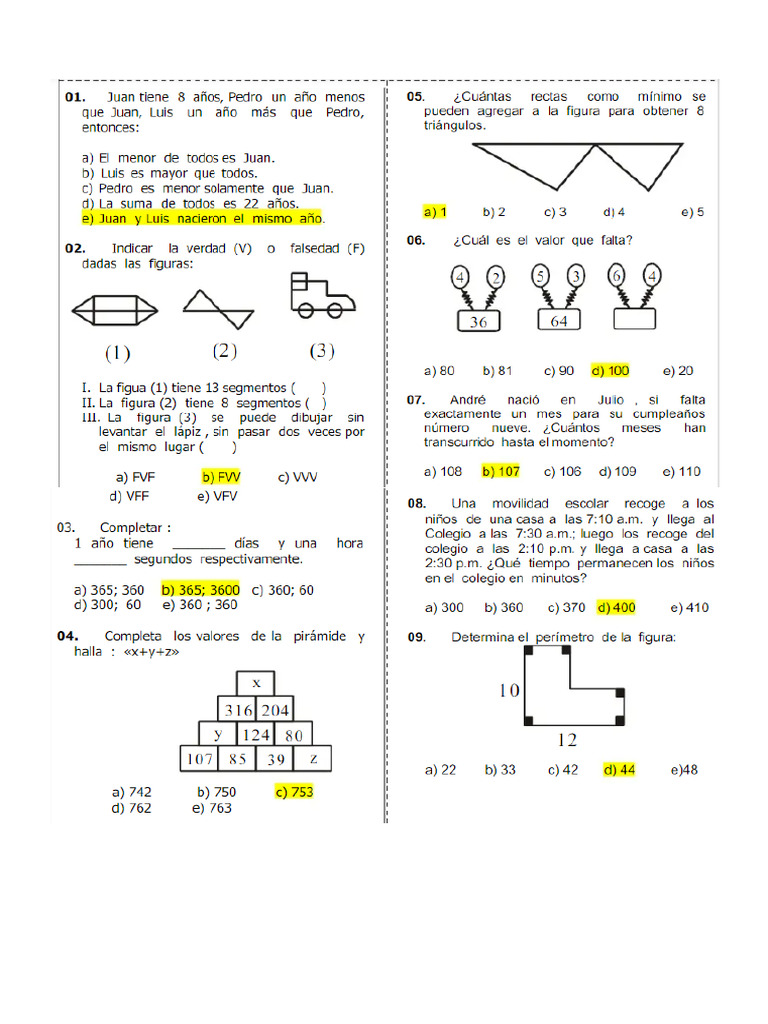 Repaso Matematica | PDF