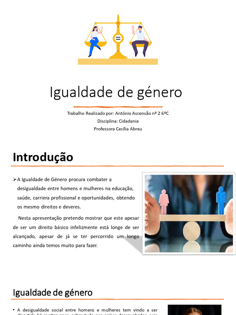 Igualdade de Genero | PDF | Igualdade de gênero | Estudos de Gênero