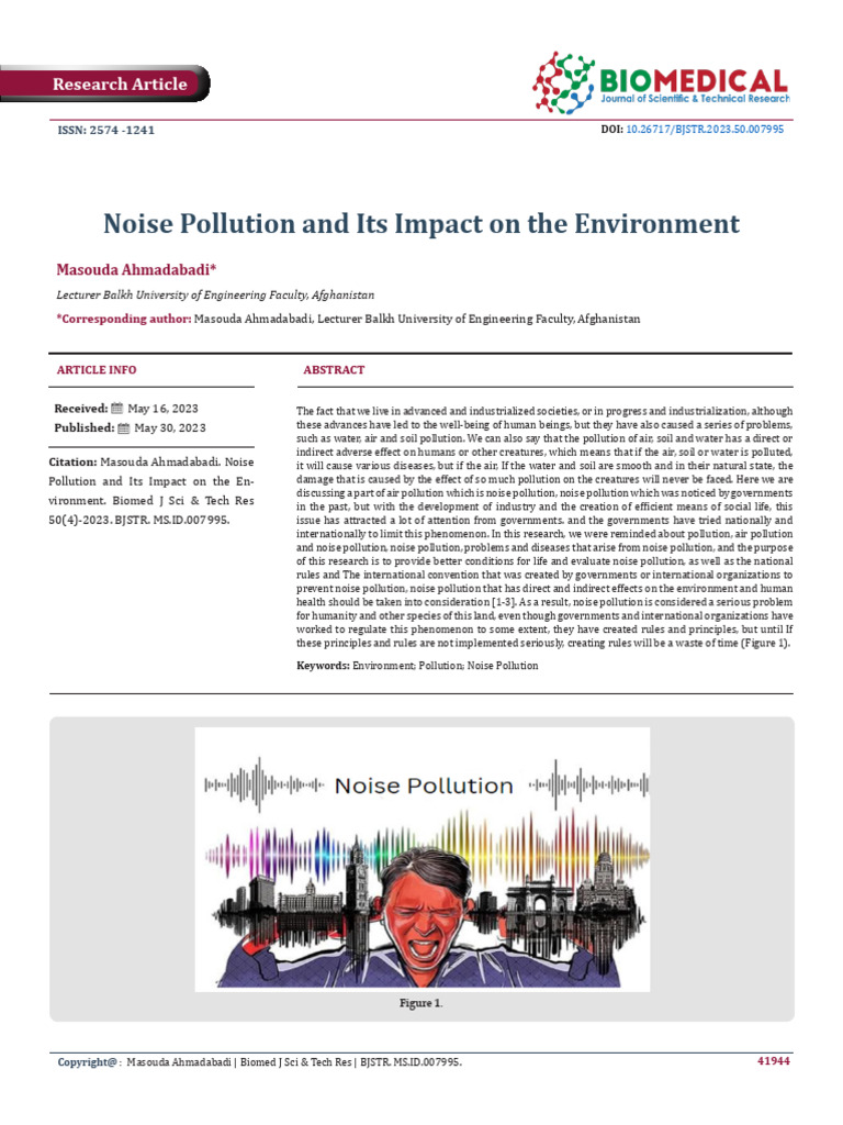 Noise Pollution | PDF | Sound | Air Pollution