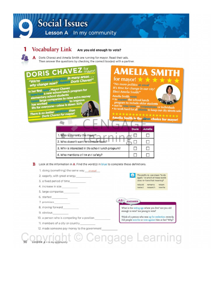 Unit 9 2nd Edition Social Issues | PDF