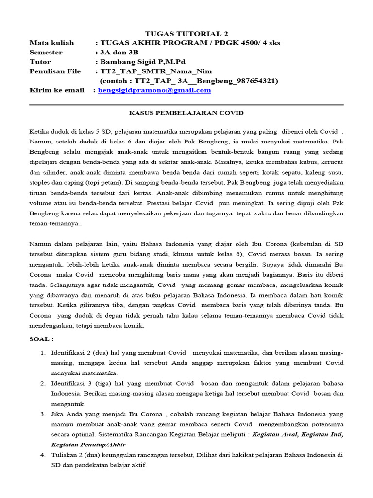 Soal Tap TT2 2024.1 | PDF