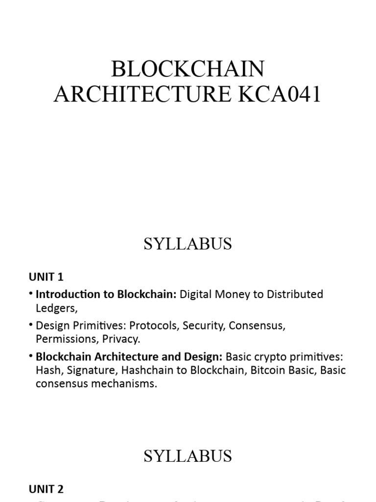 Unit 1 - BC | Download Free PDF | Bitcoin | Public Key Cryptography