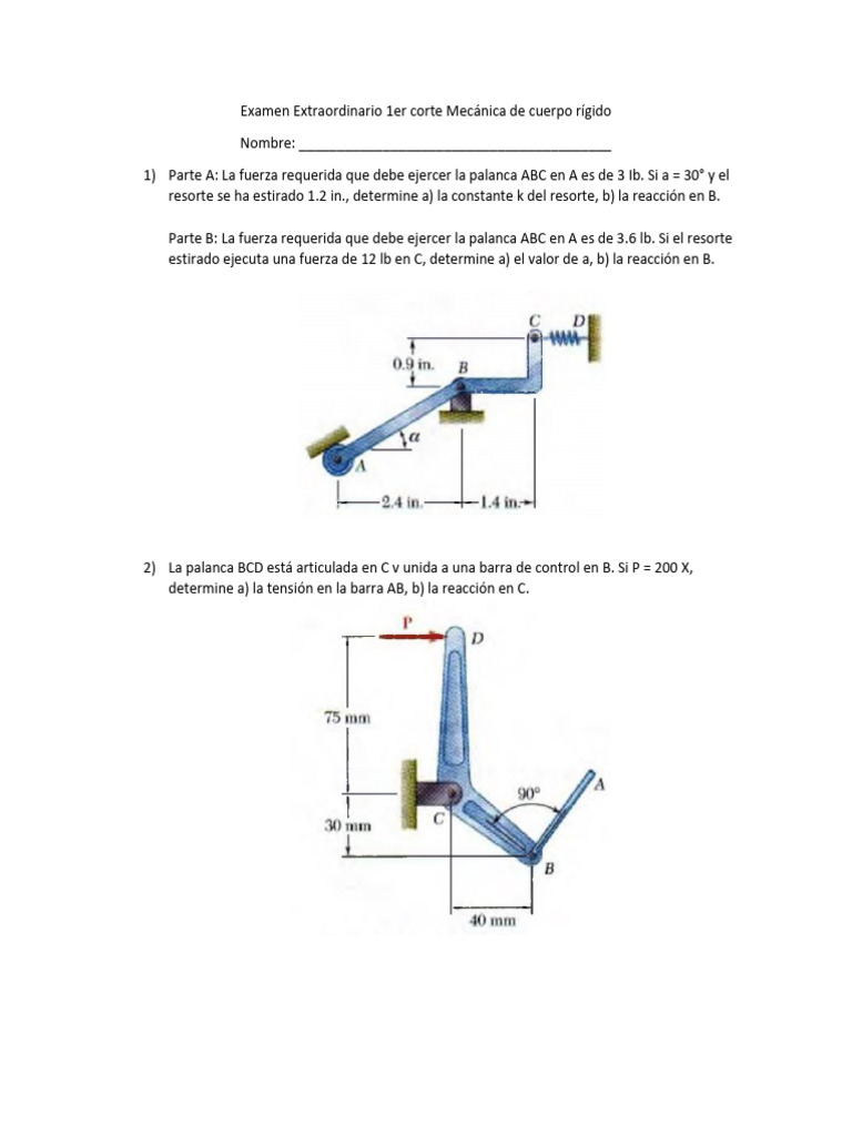 Extraordinario Mecánica de cuerpo rígido | PDF