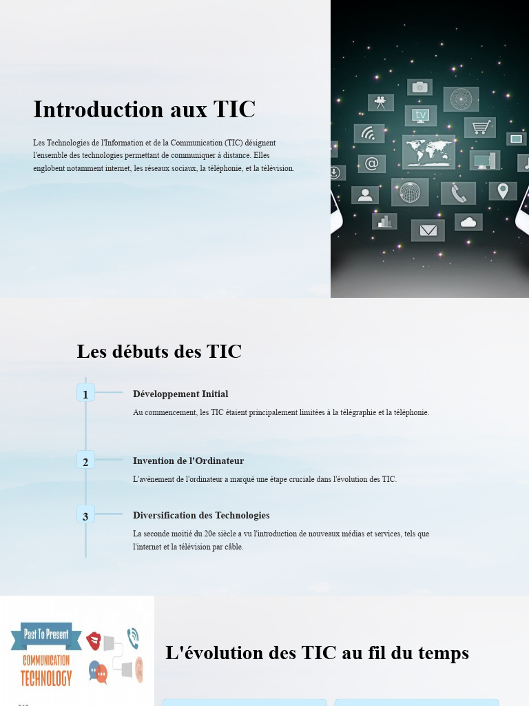Introduction Aux TIC | PDF | Technologies de l'information et de la ...