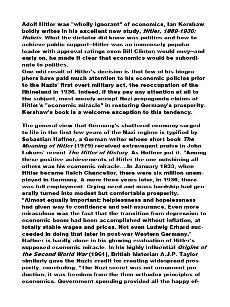 Nazi Crisis Kershaw MSW | PDF | Nazi Germany | Adolf Hitler