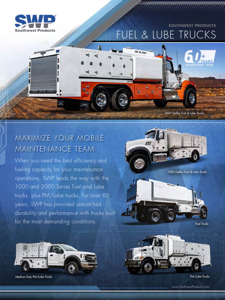 SWP Fuel and Lube Trucks 2021-07 WEB | PDF | Truck | Pump