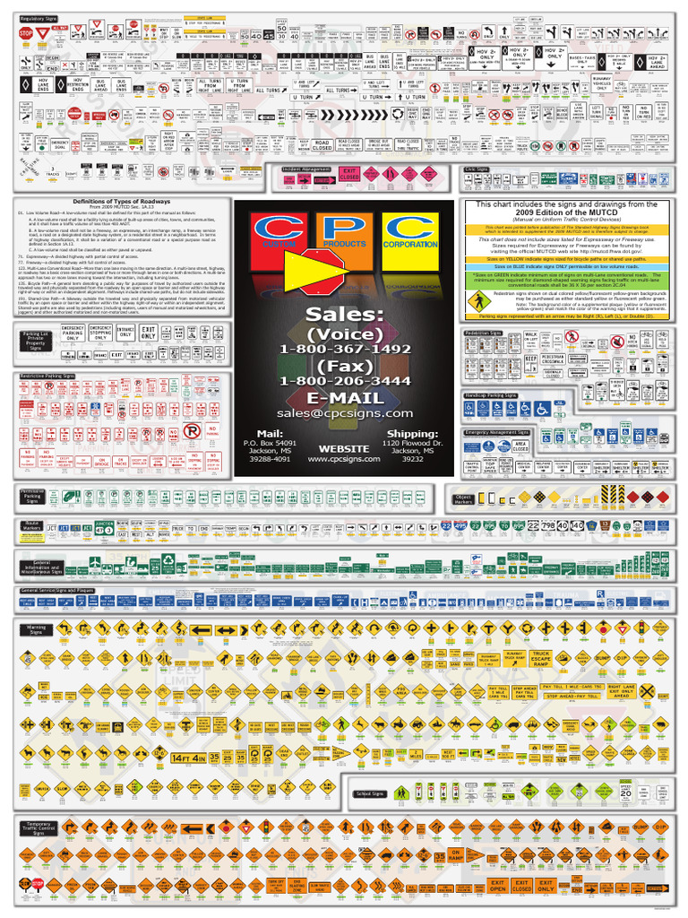2009 Mutcd Poster Pnposter03cpc | PDF | Transportation Engineering ...