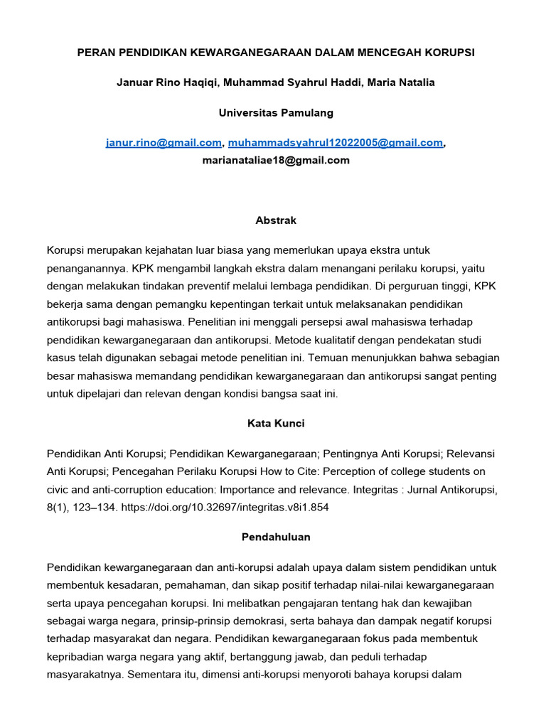 Jurnal PKN Final | PDF