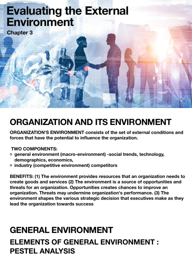 C3 - Evaluating The External Environment | PDF | Business Economics ...