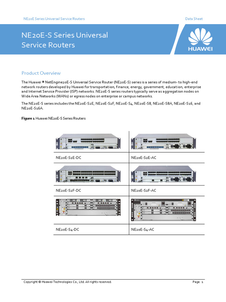 Huawei Enterprise Router NE20E Universal Service Routers V800R010C10 ...