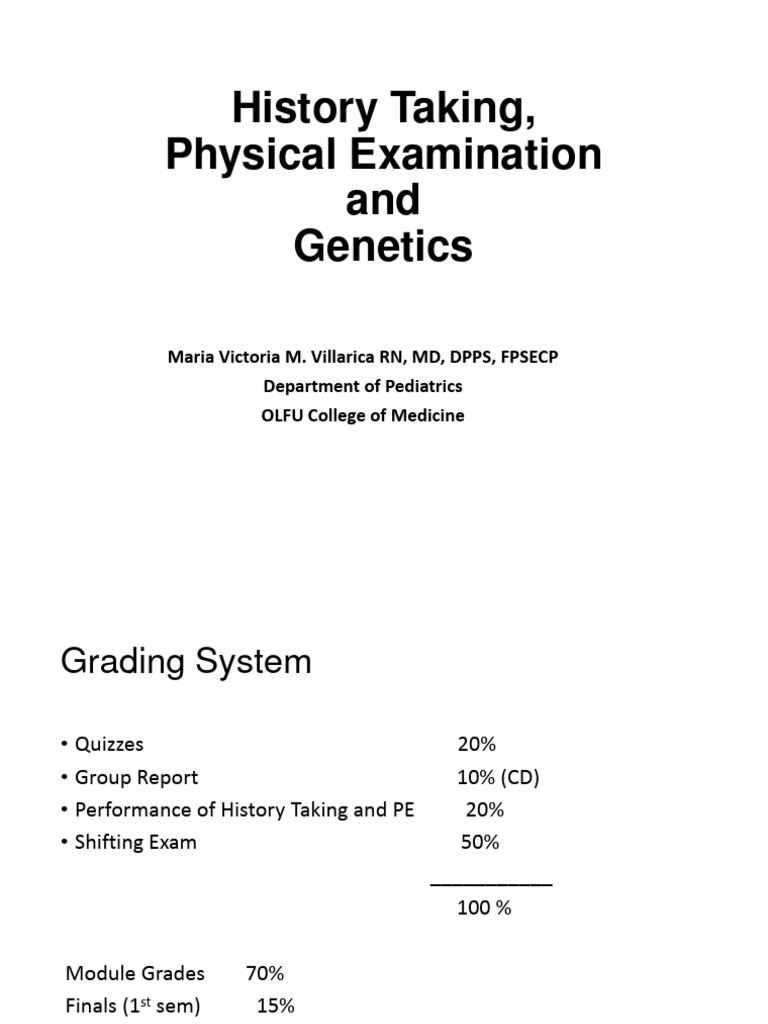 History Taking and Physical Examination 1 1 | PDF | Clinical Medicine