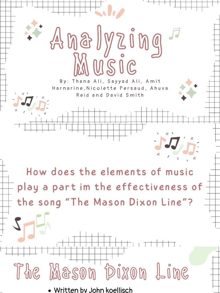 Analyzing Music Elements in "The Mason Dixon Line" | PDF | Harmony | Rhythm