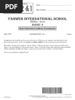 2025 BECE Mock Questions Download | PDF