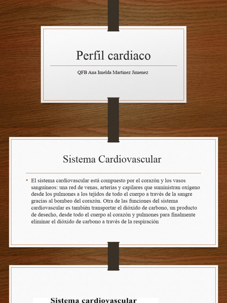 Perfil Cardíaco y Análisis Clínico | PDF | Ciencia y matemáticas