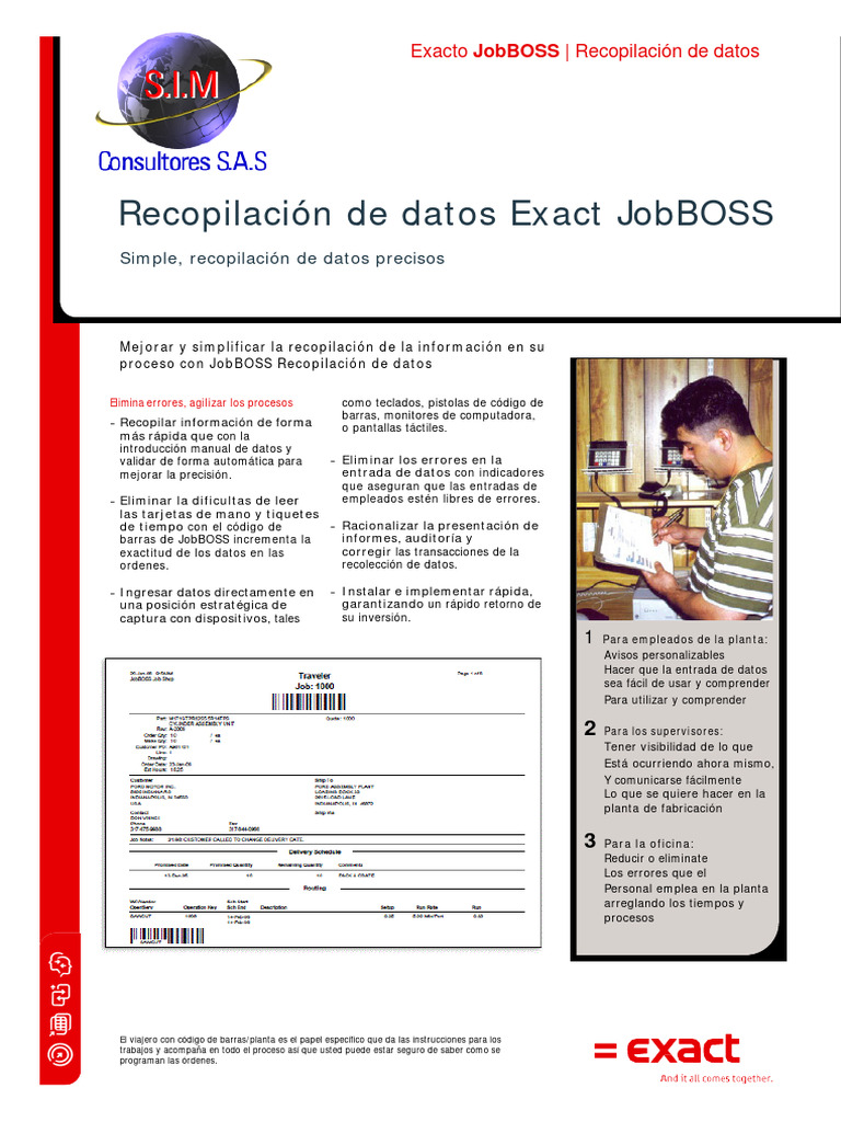 Exact Jobboss Data Collection - Es | PDF | Hardware de la computadora ...