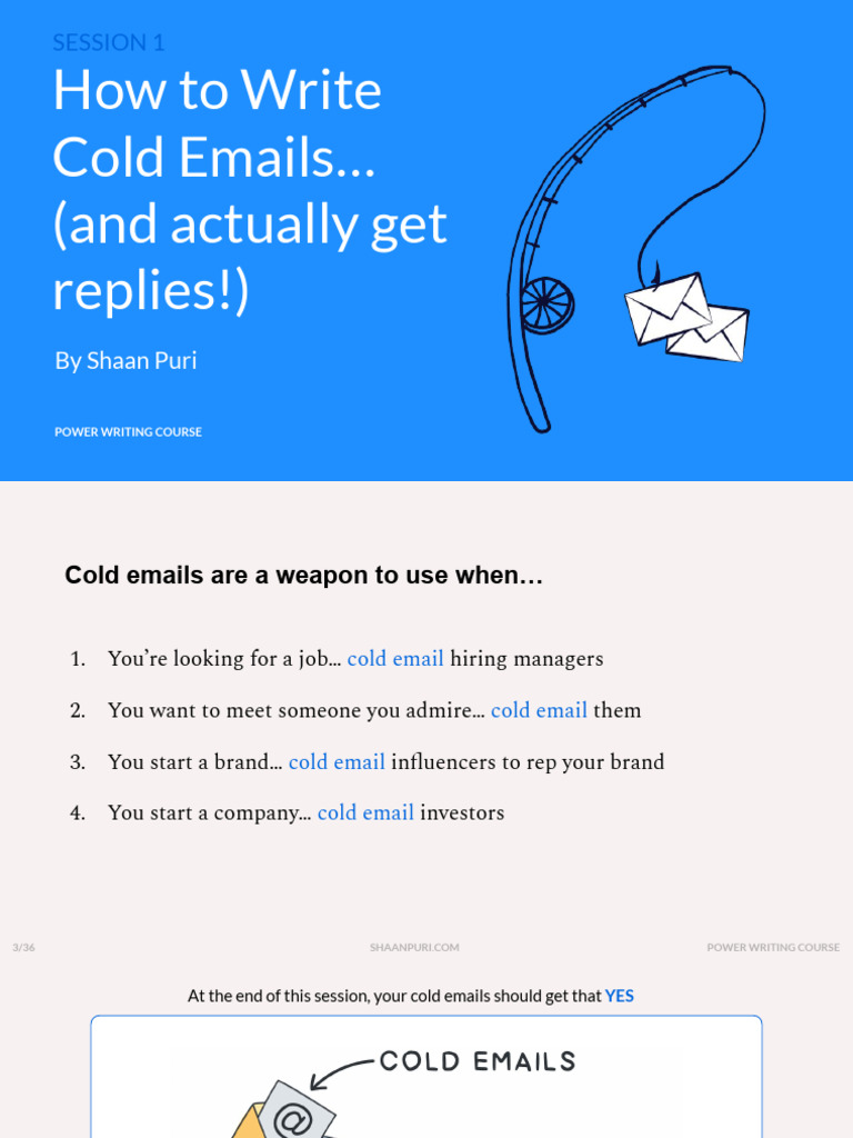 Power Writing Session #1_ Cold Emailing | PDF | Computer Mediated Communication | Internet