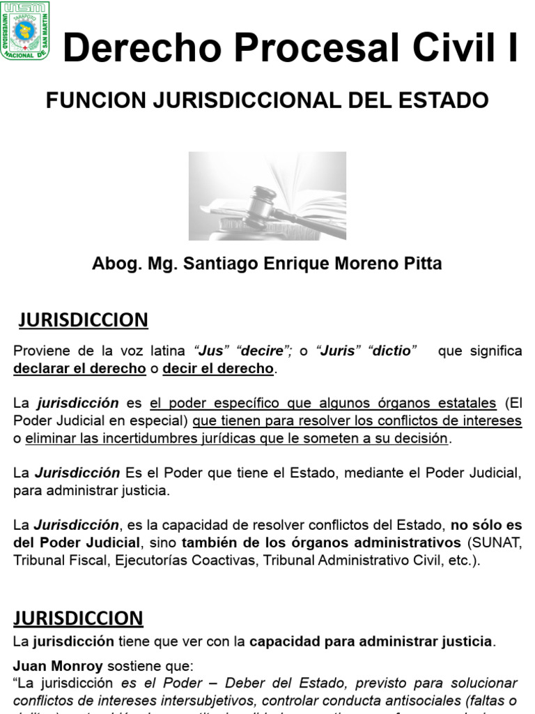 Clase Funcion Jurisdiccional Del Estado | PDF | Jurisdicción | Judicaturas