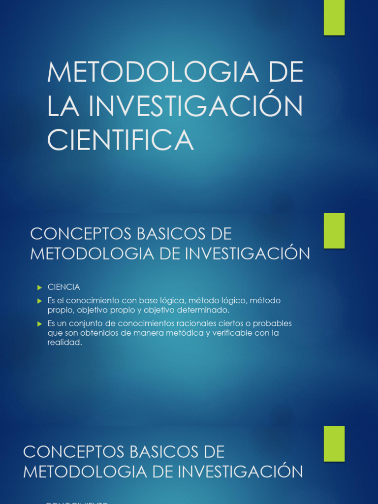 Metodologia de La Investigación Cientifica Unidad 1 | PDF ...