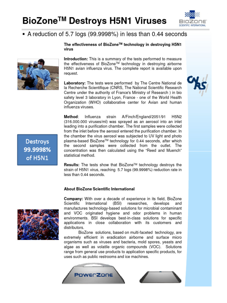 AVIAN FLU TEST H5N1 Biozone | PDF | Influenza A Virus Subtype H5 N1 ...