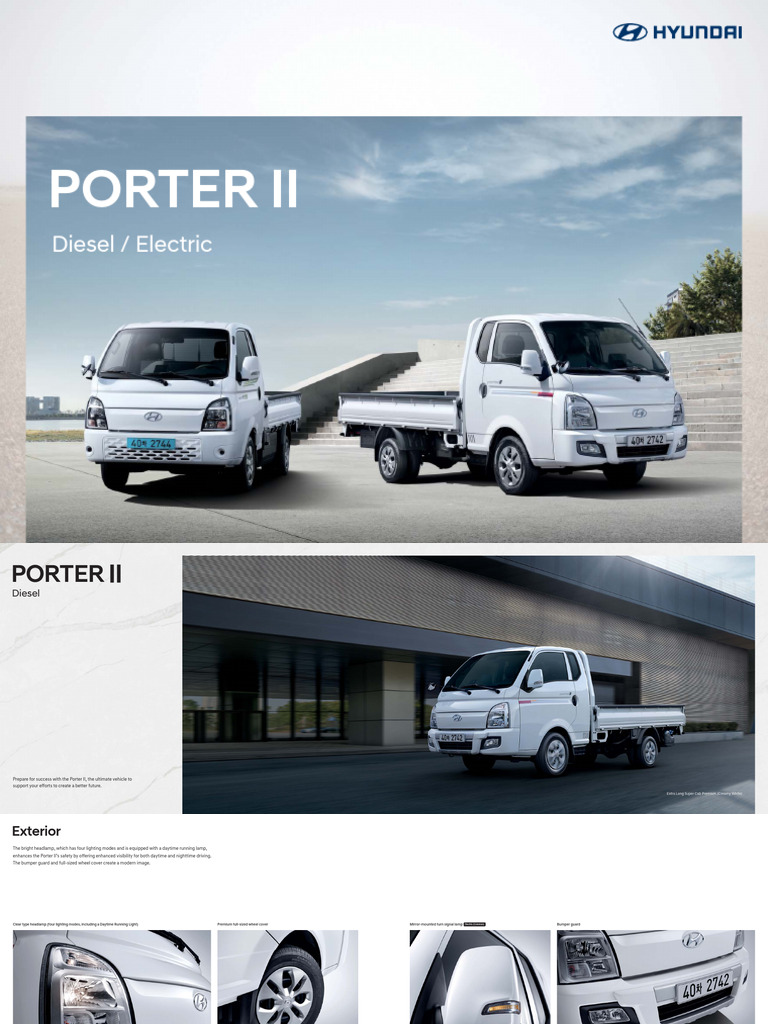Hyundai Porter II 2020 INT | PDF | Truck | Fuel Economy In Automobiles