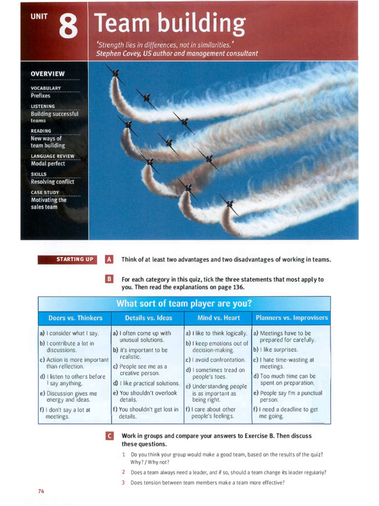 Unit 8 - Team Building | PDF