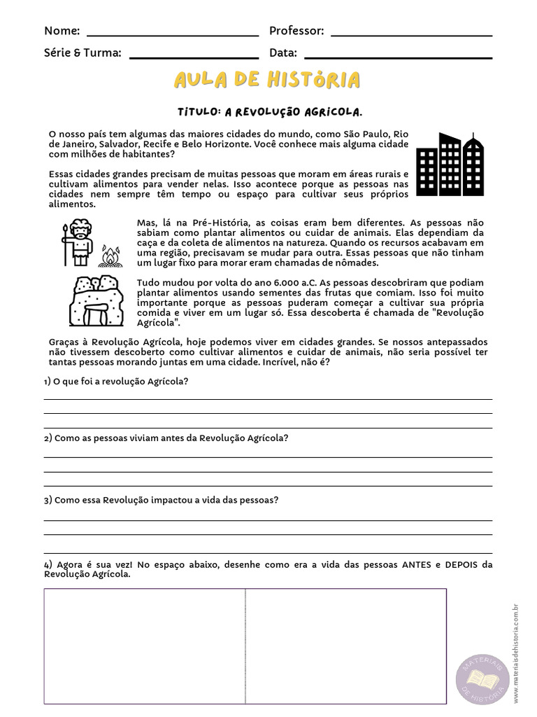 Atividade Quarto Ano 3 | PDF