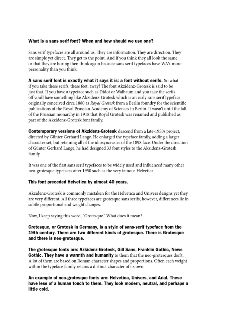 sans-serif-lecture | PDF | Sans Serif | Helvetica