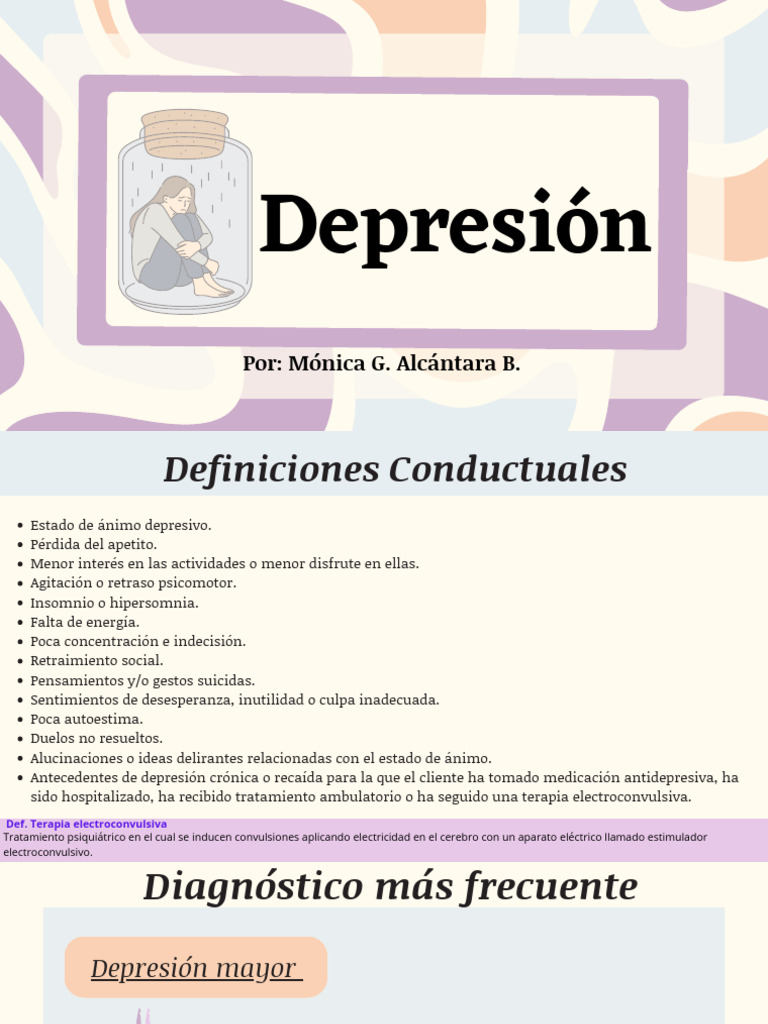 Tratamiento y Diagnóstico de la Depresión | PDF | Trastorno depresivo ...