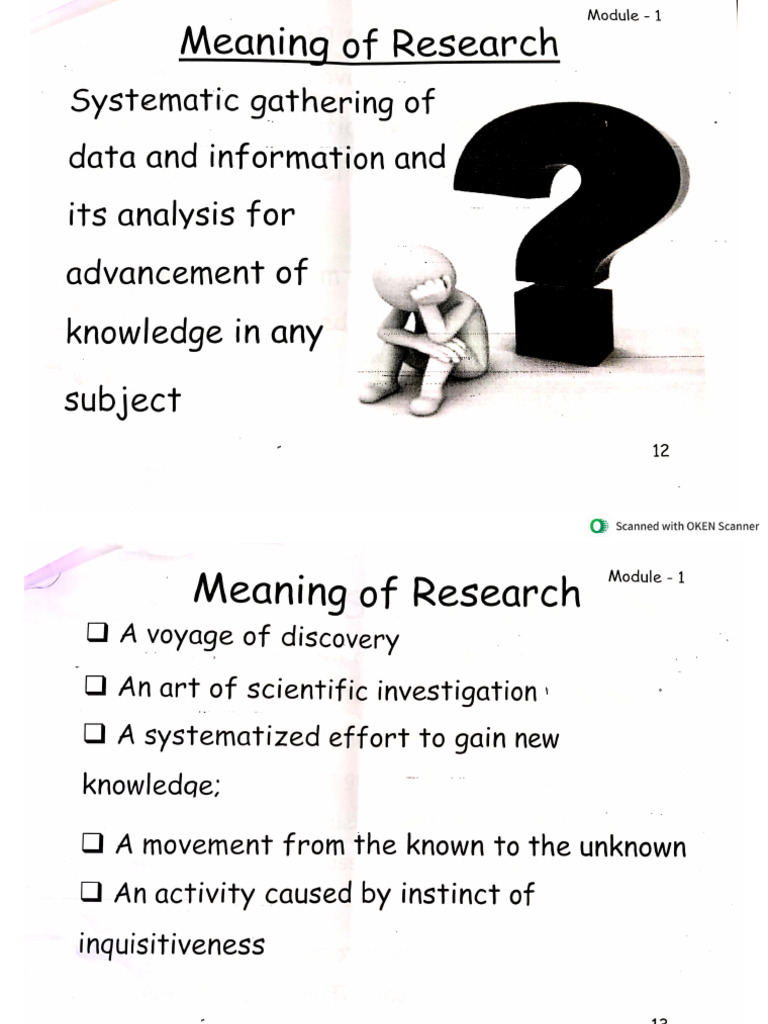 RM Module 1 Slides | PDF