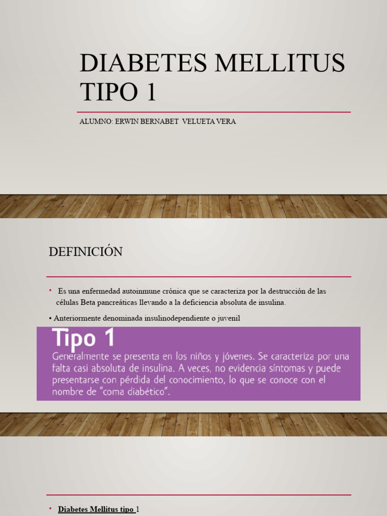 Diabetes Mellitus Tipo 1 | PDF | Diabetes | Epidemiología