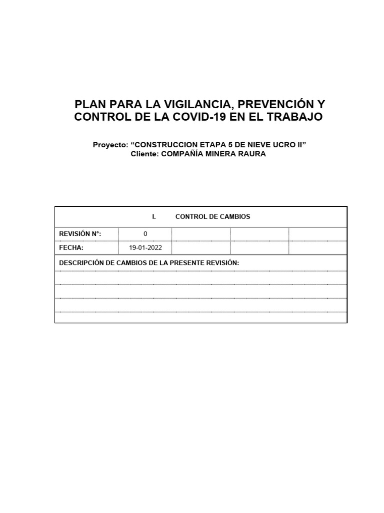 JJ Rau Pro Pco Pla 004 - Plan Covid 19 | PDF | Condicion cronica ...