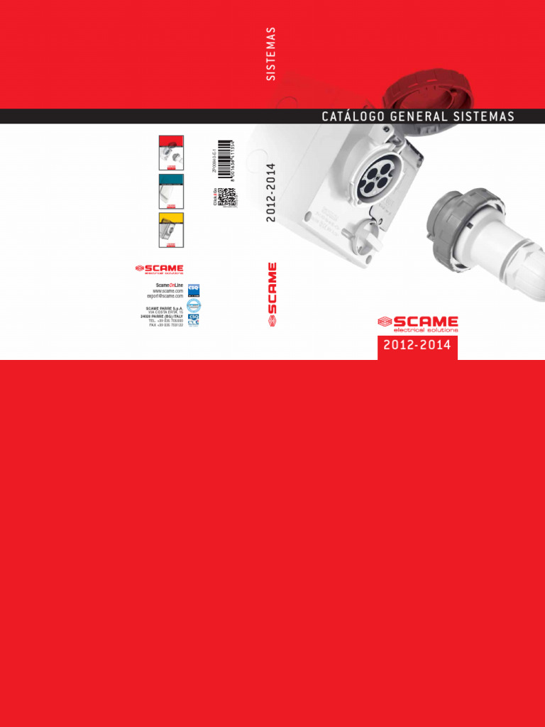 Catalogo Scame | Descargar gratis PDF | Ingenieria Eléctrica | Electricidad